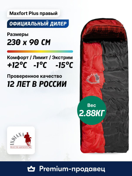 Спальник INDIANA Maxfort Plus R-zip - купить с доставкой по выгодным ...