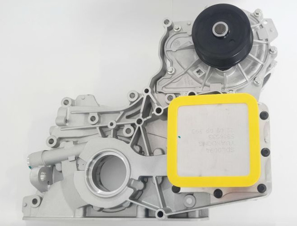 Модуль маслоохладителя с отв. (крышка передняя, масляный насос) ан ...