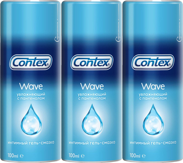 Гель-смазка Contex Wave увлажняющая 100 мл, комплект: 3 упаковки купить на OZON по низкой цене ...