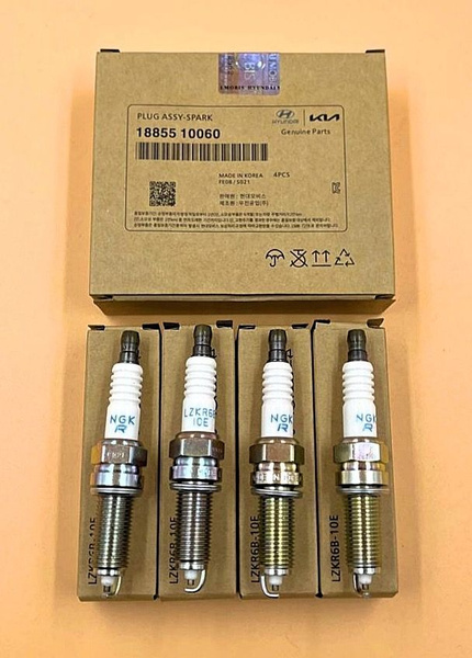 Комплект свечей зажигания оригинал 1885510060 4 шт для Хендай Солярис ...