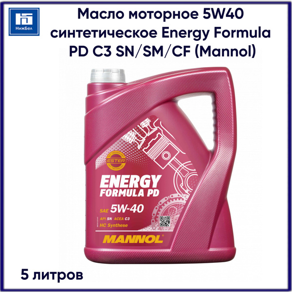 Масло моторное MANNOL 5W-40 Синтетическое - купить в интернет-магазине ...