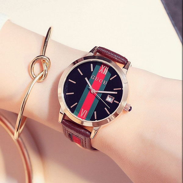 GUOU Часы наручные Кварцевые Guou 8082 - купить с доставкой по выгодным ...