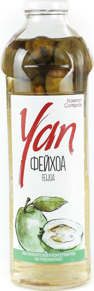 YAN Компот из фейхоа, 930 мл - купить с доставкой по выгодным ценам в интернет-магазине OZON ...