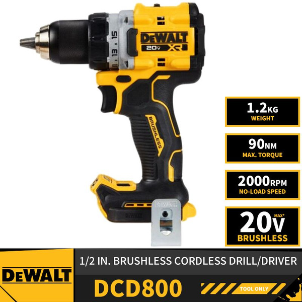 DEWALT DCD800 Аккумуляторная дрель-шуруповерт 1/2 дюйма (только ...