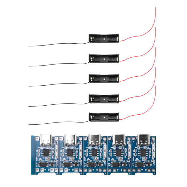 Зарядный модуль TP4056 USB Type C для зарядки литиевых аккумуляторов ...