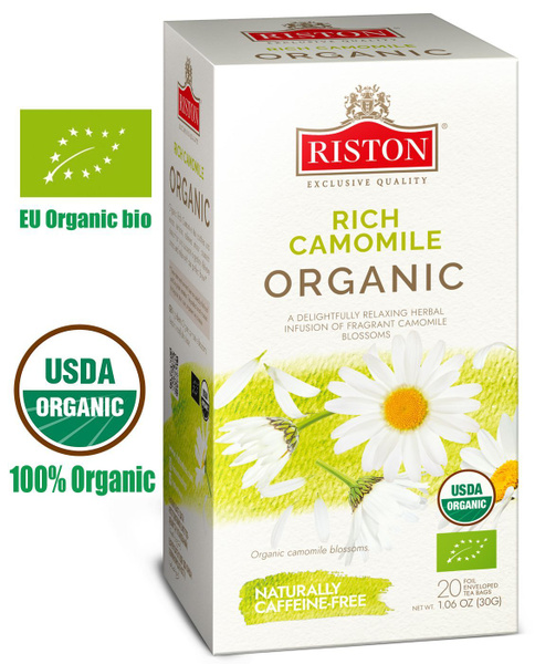 Чайный напиток Riston Rich Camomile Organic, Насыщенная ромашка ...