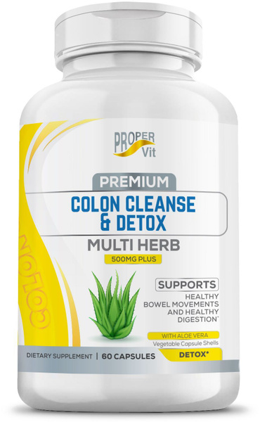 Премиум очищение и детокс мульти травы 500 мг плюс 60 капсул "Premium Colon Cleanse and Detox ...