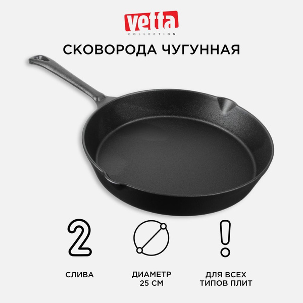 Сковорода Vetta 80800123, 25 см - купить по выгодным ценам в интернет ...