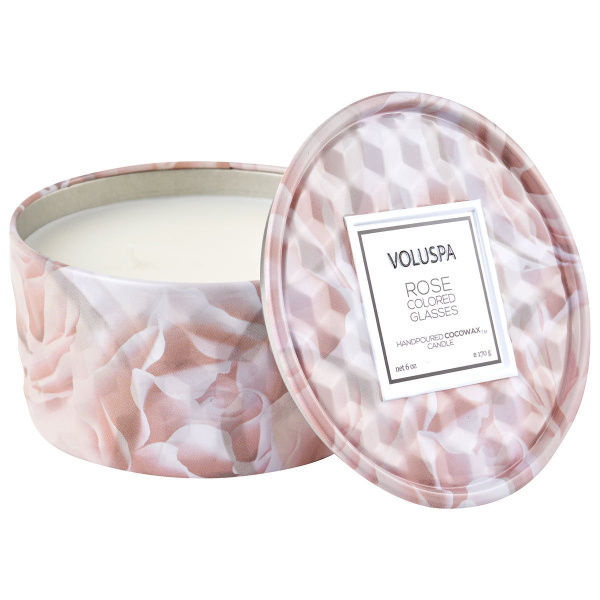 Свеча ароматическая VOLUSPA "Жизнь в розовом цвете", 9 см, 1 шт купить ...