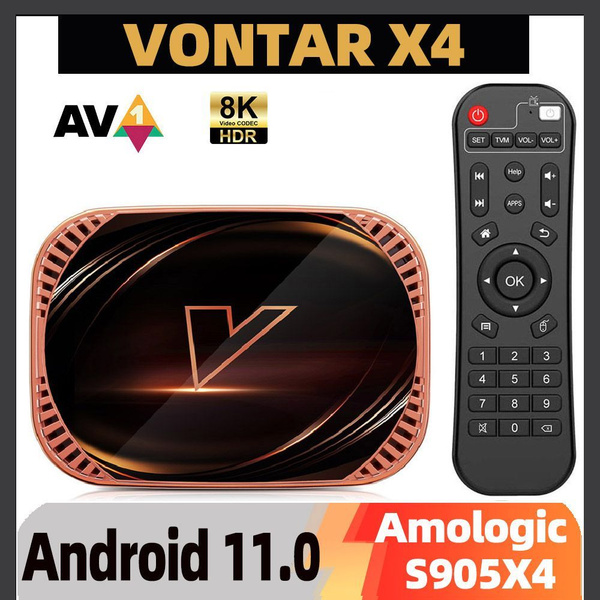 Медиаплеер Vontar X4, DC 5.5 мм, HDMI, RJ-45 Ethernet, USB, черный ...
