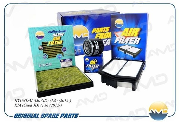 Комплект для ТО c антибактериальным фильтром - для HYUNDAI i30 GD (2012 ...