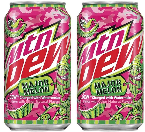 Mountain Dew Major Melon легендарный газированный напиток со вкусом ...