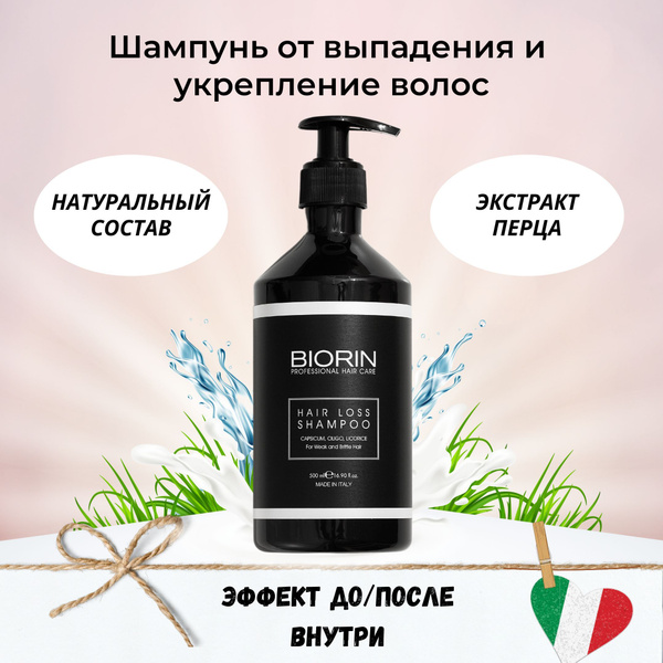 BIORIN Шампунь для волос, 500 мл купить на OZON по низкой цене (817410743)