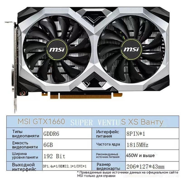 Видеокарта NVIDIA GeForce GTX 1660 SUPER, GDDR6 - купить по низким ...