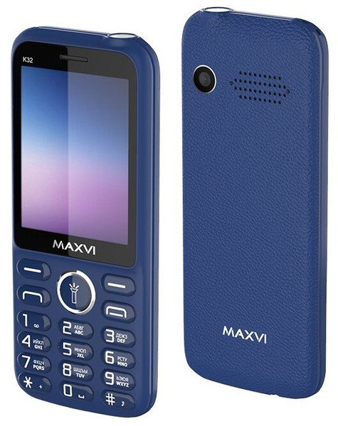 Сотовый телефон Maxvi K32 blue купить на OZON по низкой цене (1002286129)