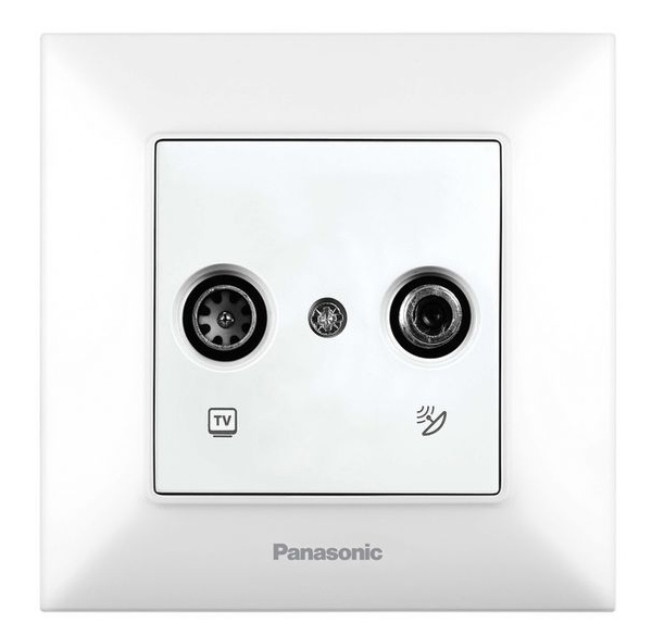 Розетка телевизионная/спутниковая Panasonic Arkedia WMTC04662WH-RU тип ...