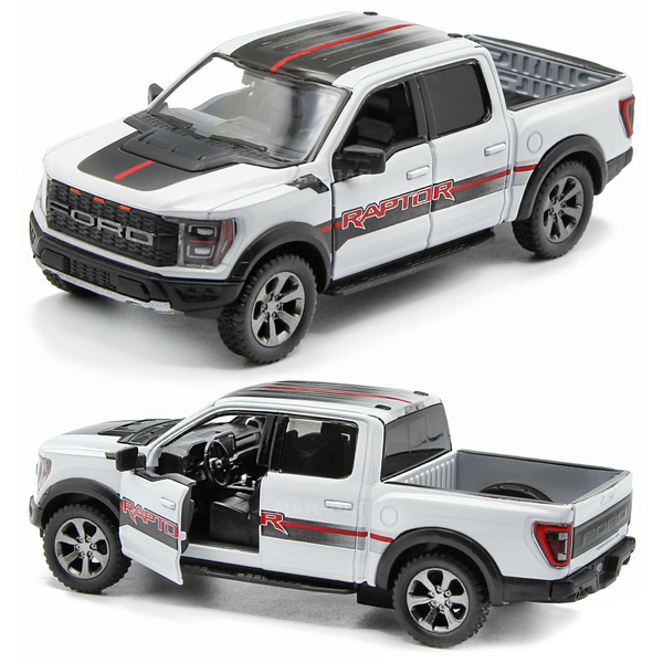Машинка металлическая Kinsmart 1:46 2022 Ford F-150 Raptor Livery ...