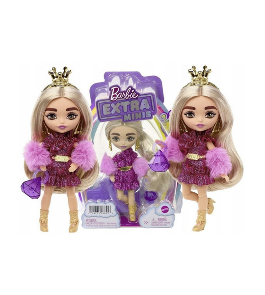 Кукла барби экстра мини с короной Barbie Extra Minis купить с