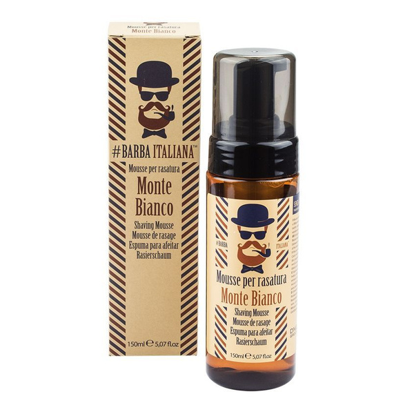 BARBA ITALIANA Мусс для бритья Monte Bianco Shaving Mousse, 150 мл ...