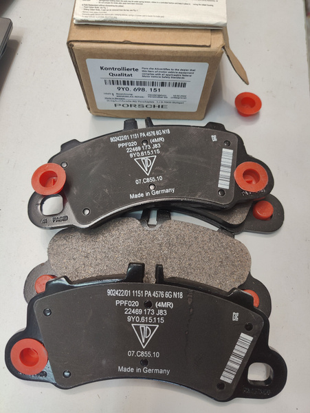 Колодки тормозные Porsche 9Y0698151 Передние - купить по низким ценам в ...
