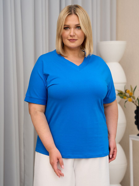 Футболка SPARADA, размер 54, 56, цвет синий, хлопок-70%, вискоза -30% - купить по выгодной цене ...