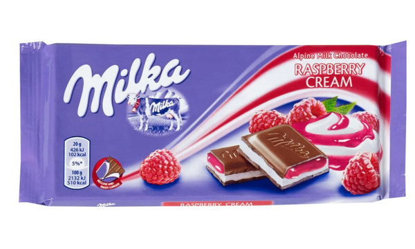 Milka Шоколад молочный Raspberry Cream Chocolate ,100 г купить на OZON ...