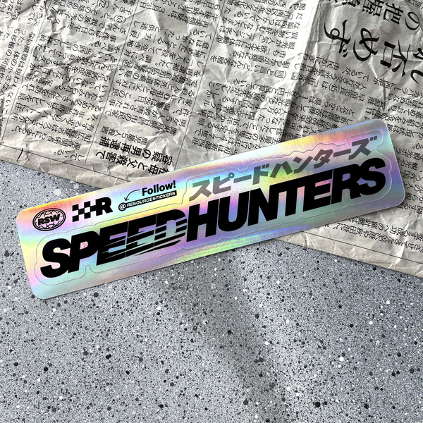Наклейка логотип SPEEDHUNTERS голографическая 18х3.5 купить c доставкой ...