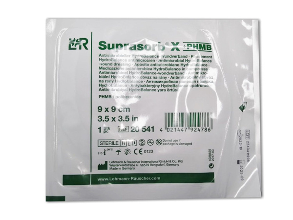 Повязка гидросбалансированная антибактериальная стерильная Супрасорб Х ...