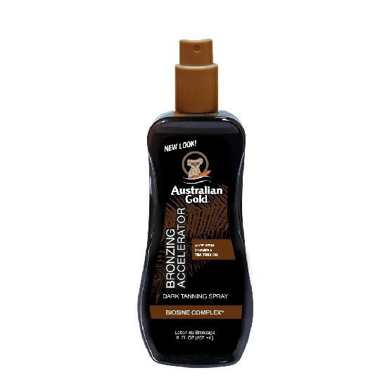 Australian Gold Dark Tanning Accelerator Spray Gel with Bronzers Спрей ...