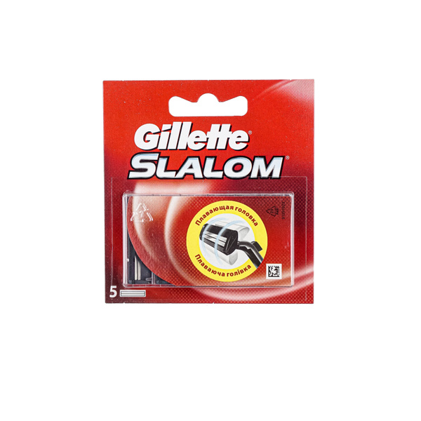 Сменные кассеты Gillette Slalom 5 шт - купить с доставкой по выгодным ...