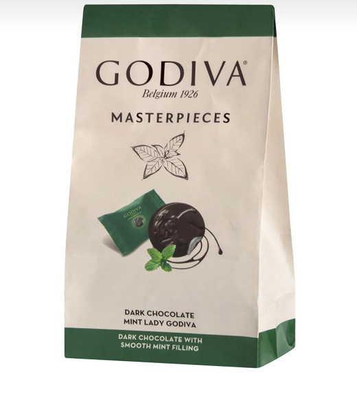 Шоколад Godiva темный с мятой Бельгейский шоколад - купить с доставкой ...