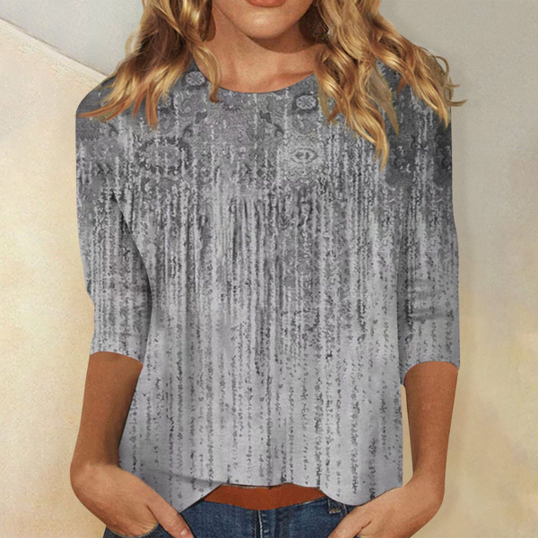 Лонгслив Женский HXD серый, размер 52 Полиэфирное волокно Повседневный купить c доставкой на ...