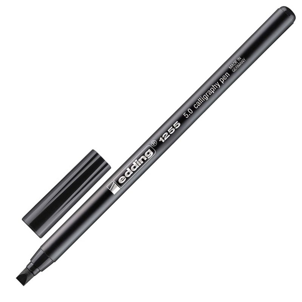 Фломастер для каллиграфии Edding E-1255 calligraphy pen 5.0 чёрный_001 ...