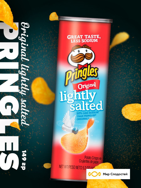 Чипсы Pringles Original / Принглс со вкусом американская классика ...