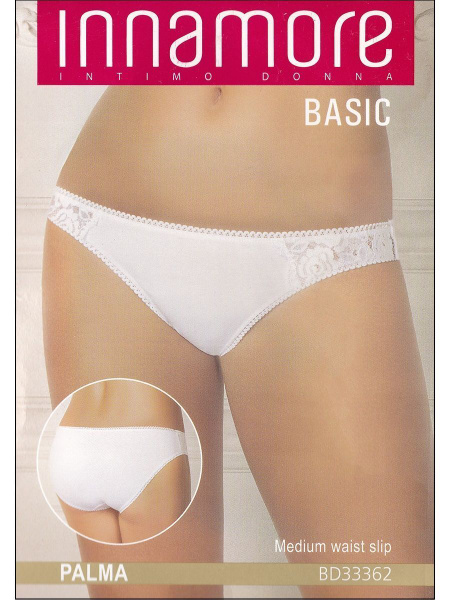 Трусы Женский Innamore слипы Хлопок, Нейлон белый, размер 42 Низкая Китай Повседневный, Офисный ...