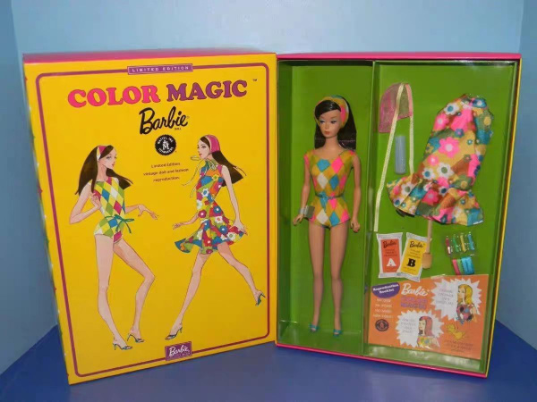 Кукла Barbie Color Magic Reproduction Brunette Barbie 2003 ...
