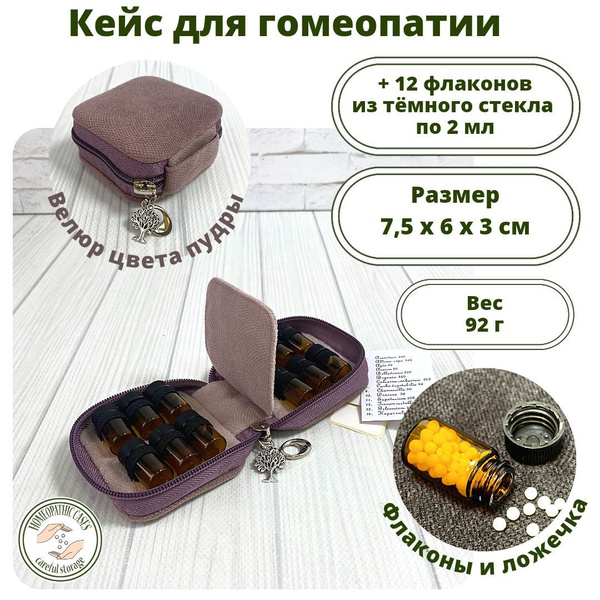 Аптечка гомеопатическая, пенал, кейс, Homeopathic_cases для хранения ...