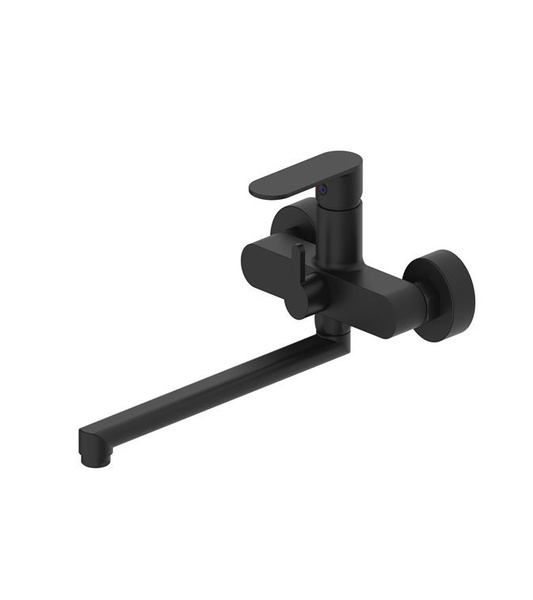 Смеситель HAIBA HB22590-7 для ванны длинный излив черный - купить по выгодным ценам в интернет ...