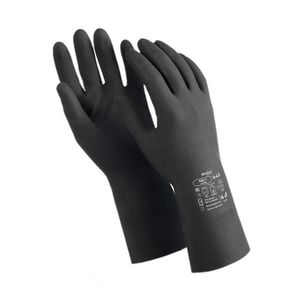 Перчатки защитные латекс,черный Manipula КЩС-1 L-U-03/CG-942 р.9 ...