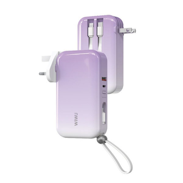 Внешний аккумулятор (Power Bank) WIWU JC-23, 3 в 1 US+UK+EU 22.5 Вт ...