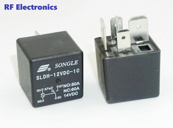 (2 шт)Автомобильное реле SLDH-12VDC-1C(12V,80A/60A,14VDC,5PIN) купить ...