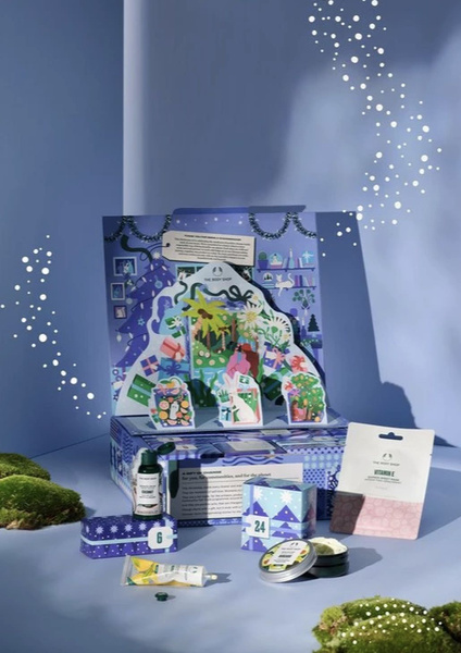 Косметический адвент-календарь The Body Shop 2023 (синий) - купить с ...