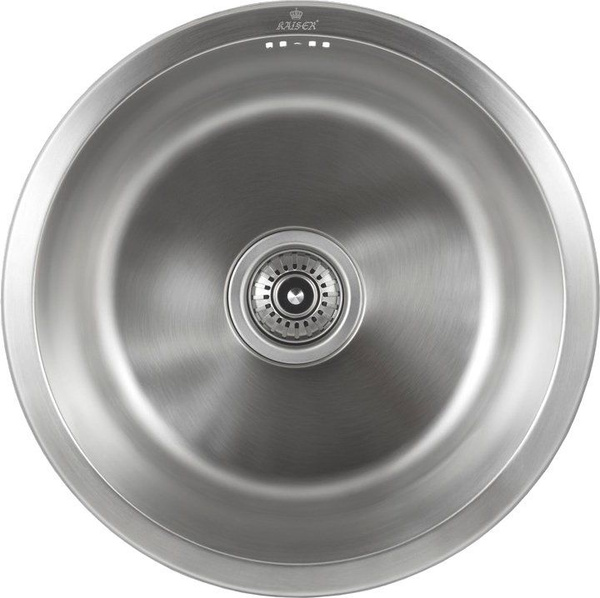 Мойка кухонная Kaiser KSM-4300 металлическая, 43x43, врезные, круглая ...