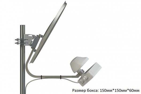 UMO-3 MIMO BOX - широкополосный 3G/4G офсетный облучатель с боксом TS-9 ...