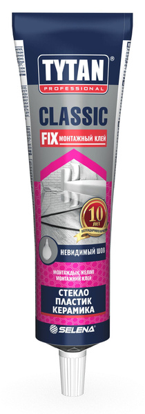 Жидкие гвозди CLASSIC FIX TYTAN каучуковые прозрачные 100 мл 00388 ...