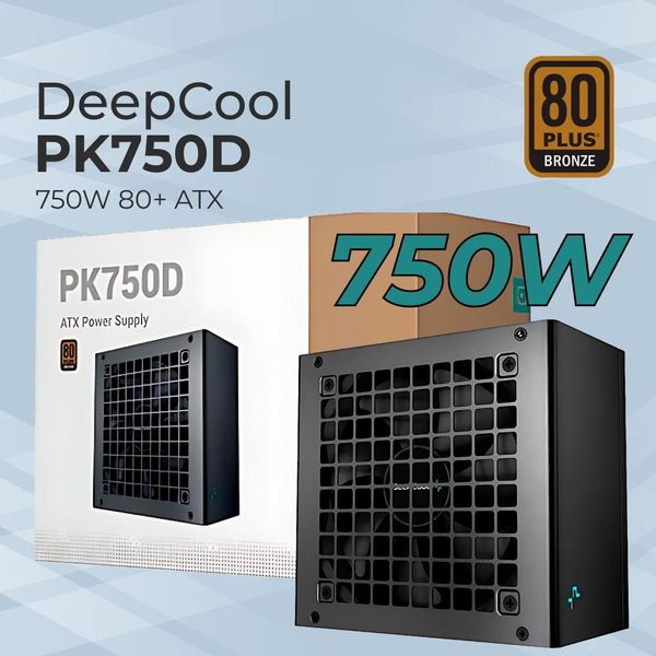 Блок питания компьютера Deepcool PK500D, 750 Вт (R-PK750D-FA0B-EU ...