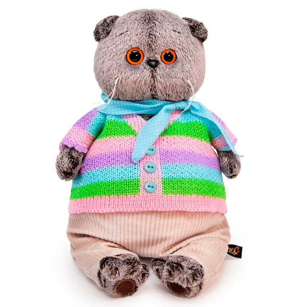 Мягкая игрушка Басик в полосатой кофте и штанах 25 см Budi Basa Ks25-222 - купить с доставкой по ...