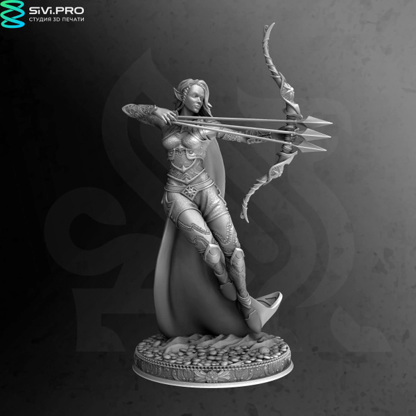 Миниатюра для настольных игр DnD Divine Archer Sairena - Божественная ...
