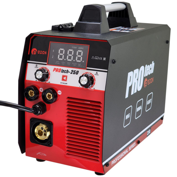 Сварочный аппарат Edon, Безопасная остановка, Плечевой ремень, Форсаж дуги, Инверторный ...