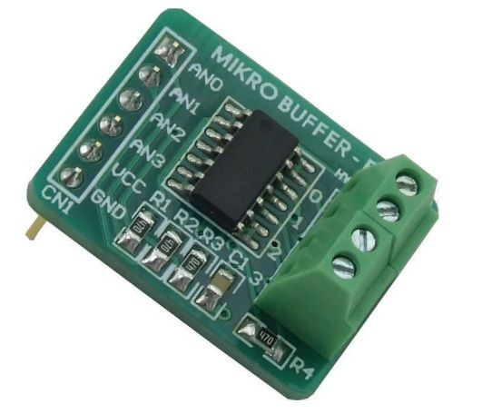 Плата - аналоговый усилитель напряжения ME-MIKROBUFFER-PROTO-BOARD 5 шт. на основе операционного ...